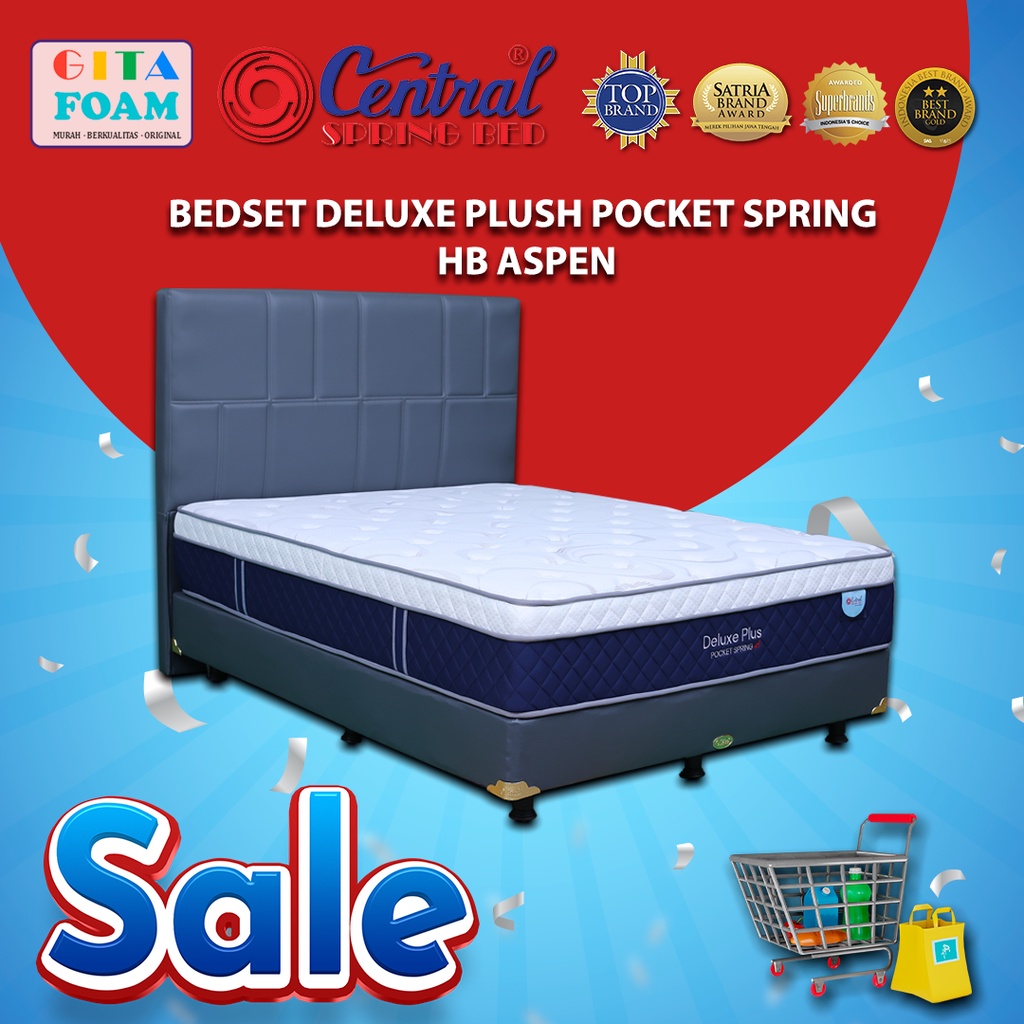 Jual Springbed Central Deluxe Plus Pocket Springs - Harga Pabrik ...