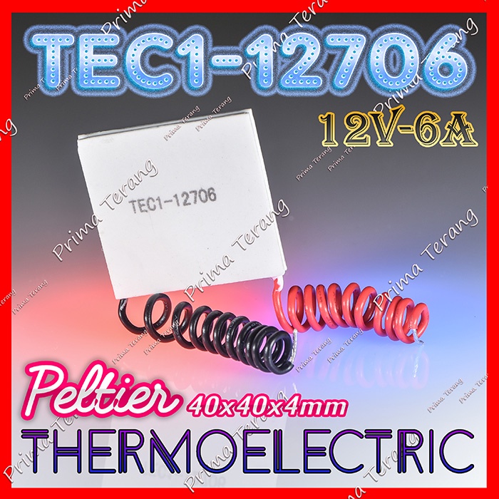Jual TEC1-12706 Peltier Thermoelectric TEC 12V 6A TEC1 12706 Pendingin ...