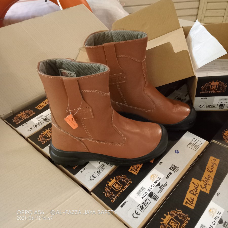 Jual SEPATU SAFETY KINGS KWD 805 CX/X SAFETY KINGS BOOTS COKLAT / HITAM ...