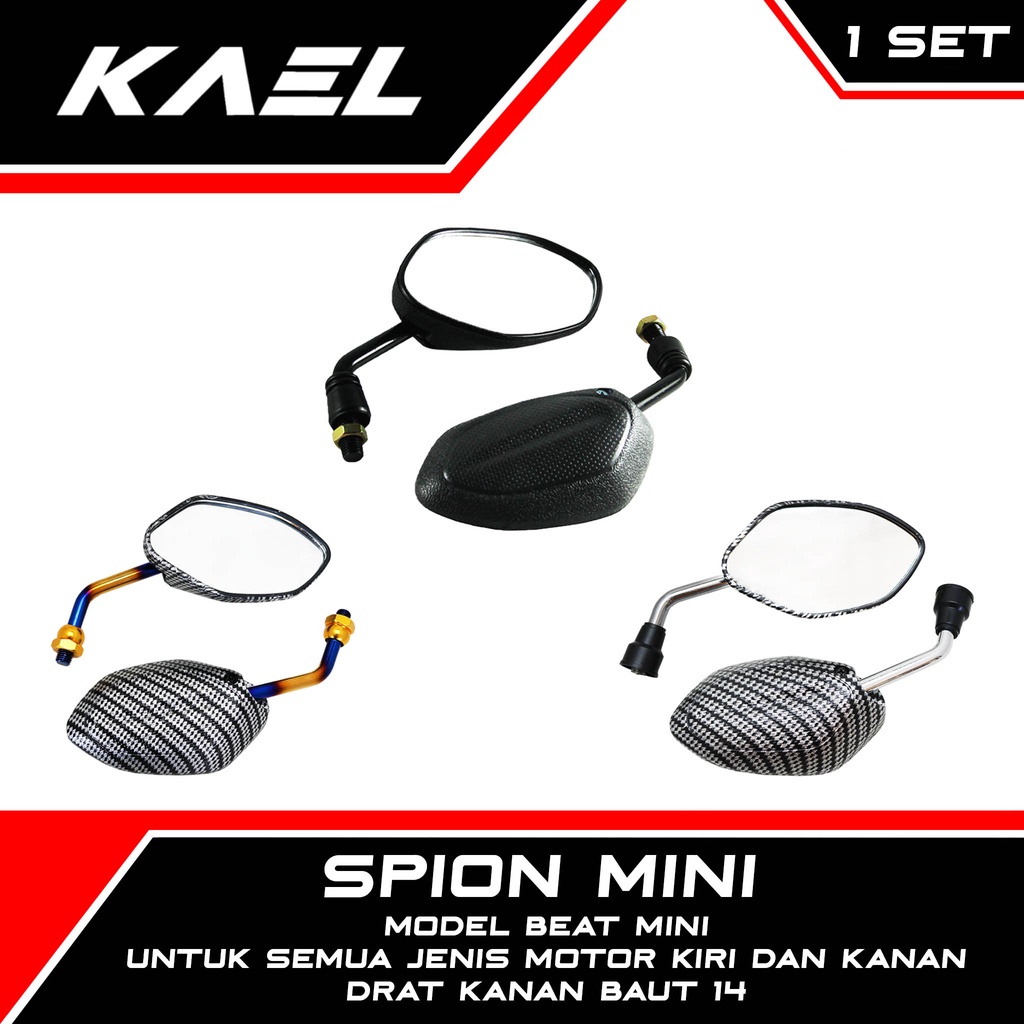 Jual Spion Mini Honda Beat FI-Pop-Street-eSP/Vario 110-Techno 125/Supra ...