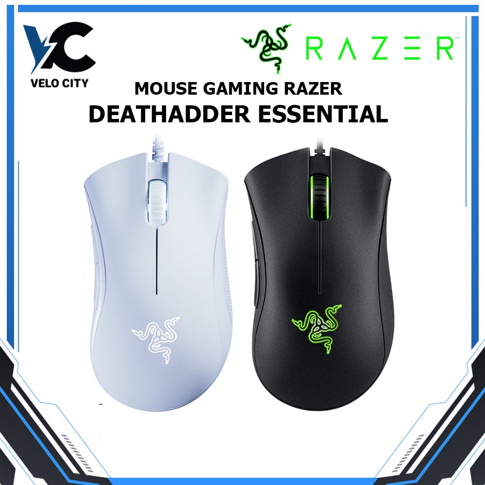 Jual Mouse Gaming RAZER DeathAdder Essential Wired 6400 DPI Original ...