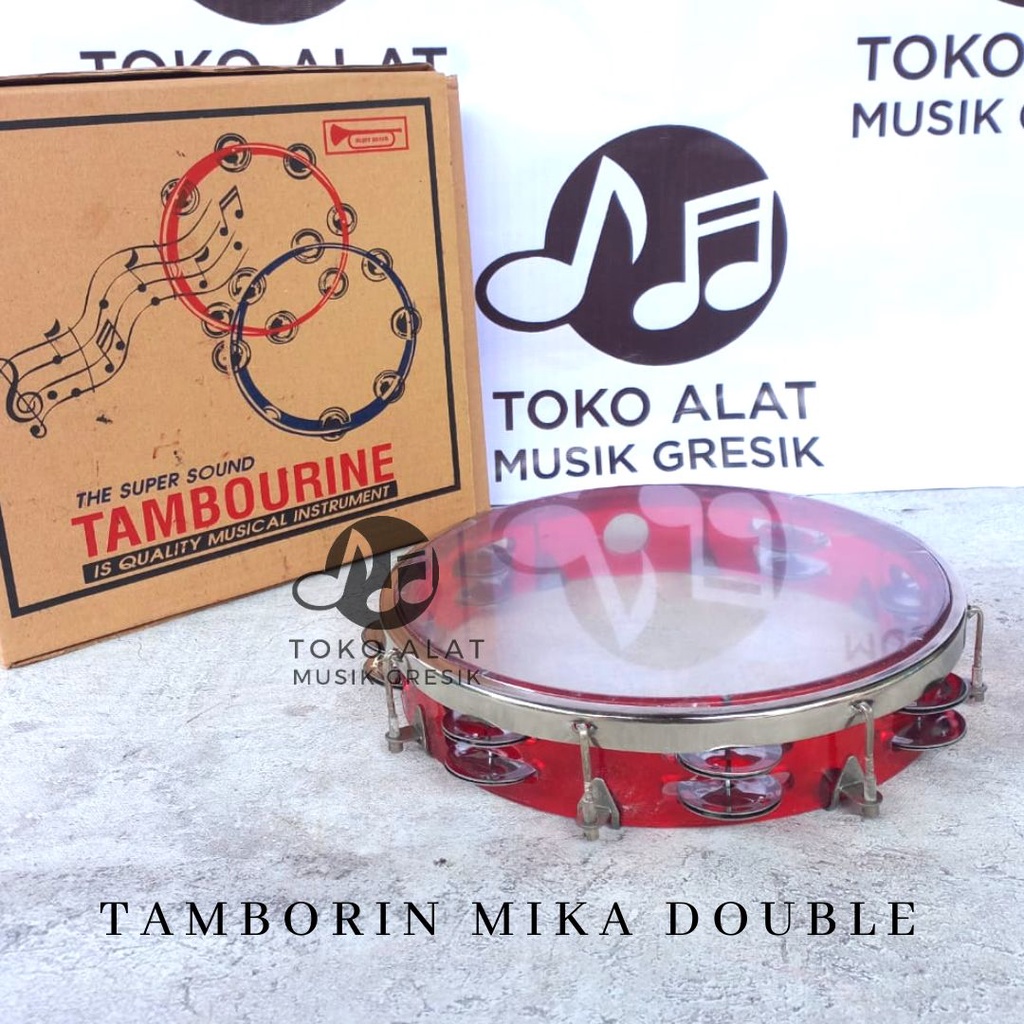 Jual Alat Musik Tamborin Kecrek Plastik Mika Tamborine Hadroh Rebana ...