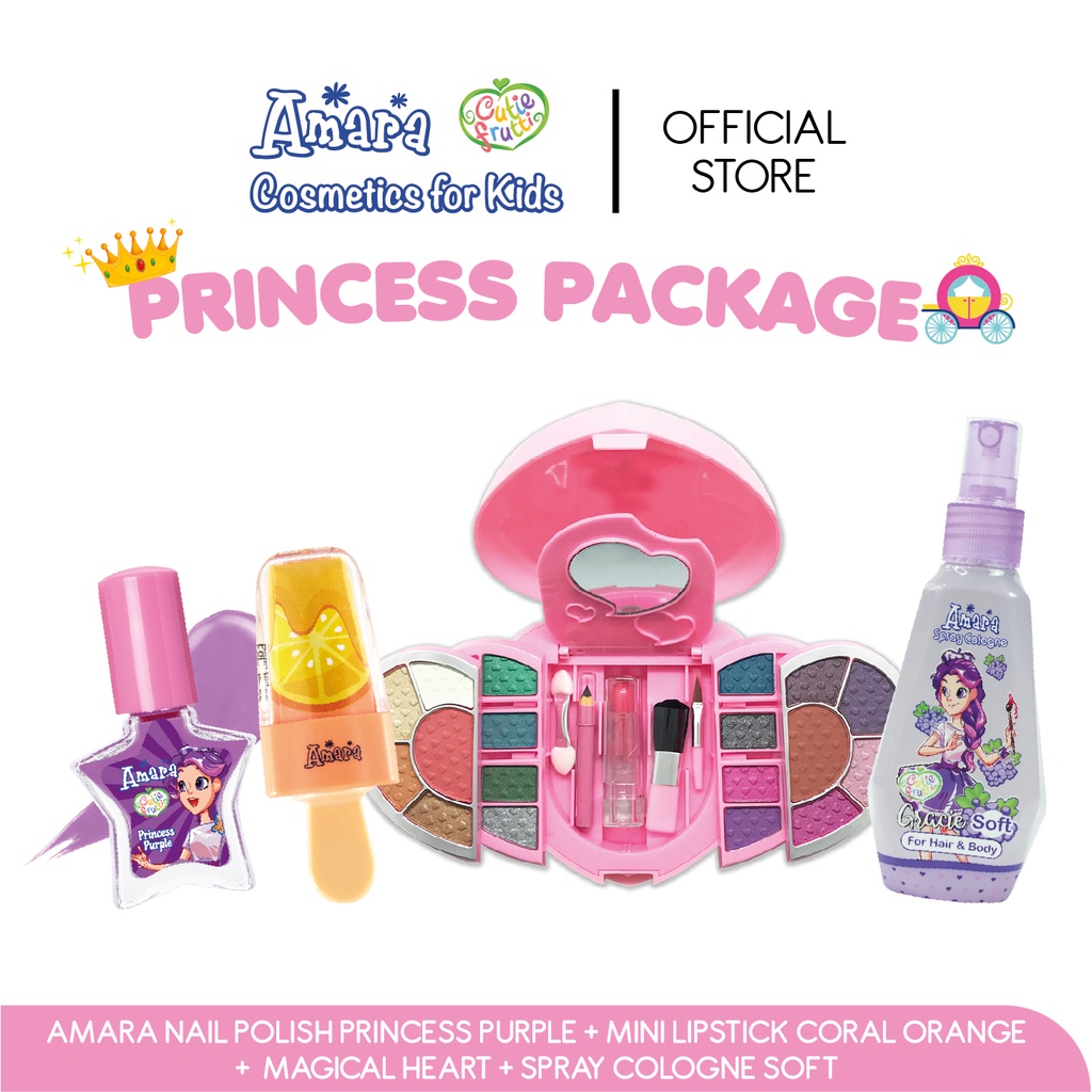 Jual Amara Princess Package, Paket mainan makeup anak, lengkap aman ...