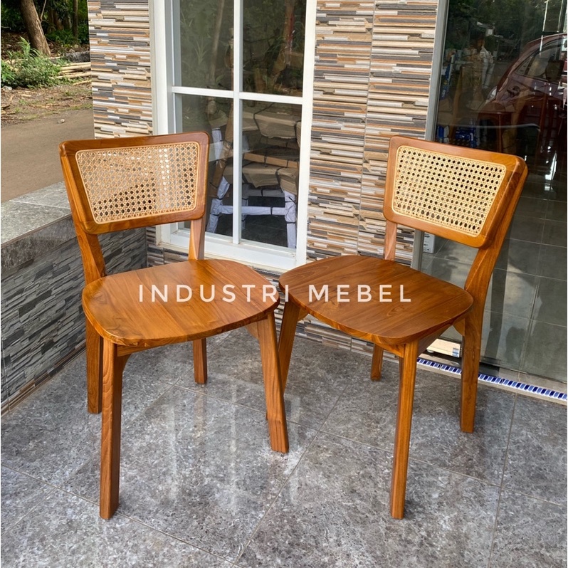 Jual Kursi Makan Model TV Jepang Cafe Restoran - Kursi Cafe Jati Rotan - Kursi Resto ...