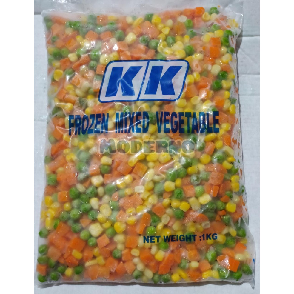 Jual KK Mixed Vegetables 3 ways 1 Kg - Sayuran beku mix vegetables 1 Kg ...