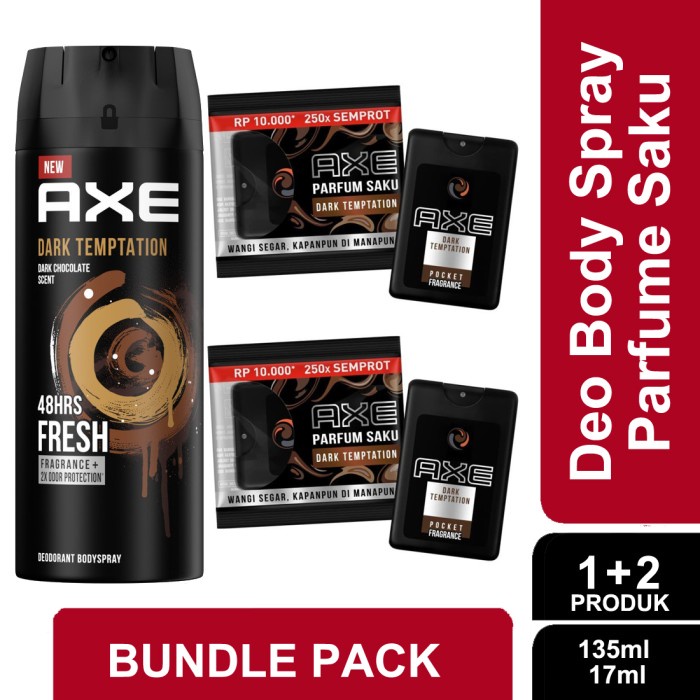 Jual AXE BODY SPRAY PARFUME PACKAGE DARK TEMPTATION SET | Shopee Indonesia