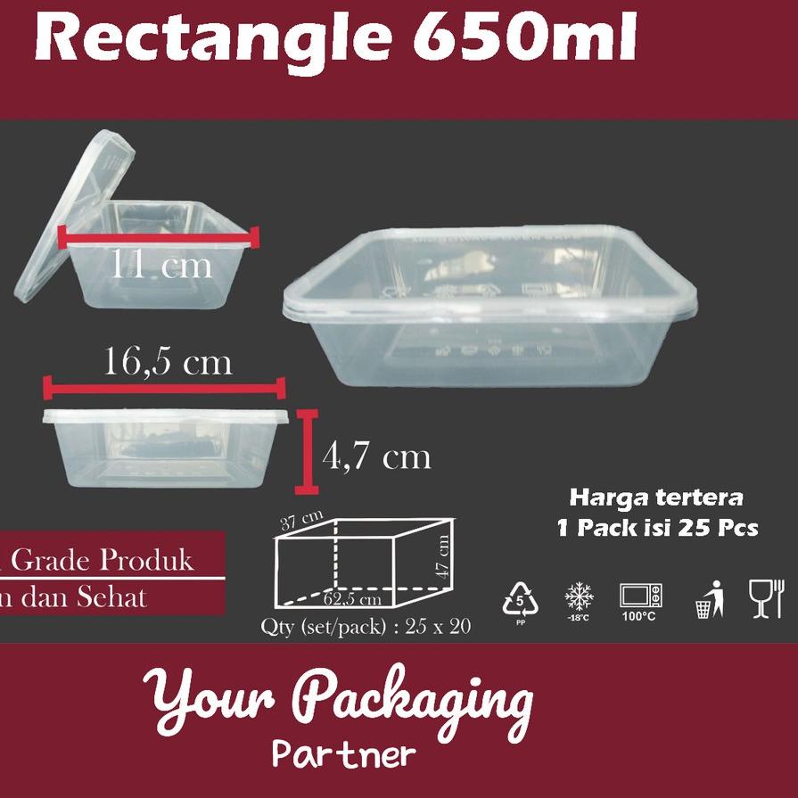 Jual ト Kotak Makan Tepak Plastik Tahan Safe Microwave Thinwall Lunch