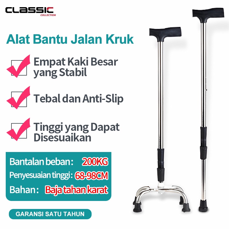 Jual Alat Bantu Jalan Kaki 1 / Tongkat Kruk / Tongkat crutch Kaki 4 ...