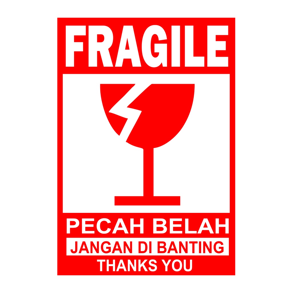Jual stiker fragile label olshop | Shopee Indonesia