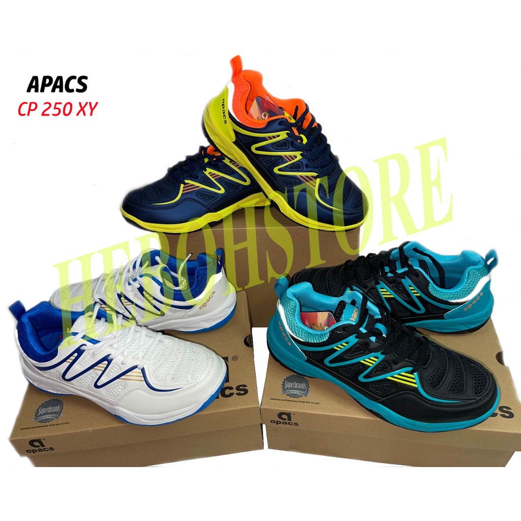 Jual Sepatu Badminton APACS CP 250 XY FREE KAOS KAKI ORIGINAL | Shopee Indonesia