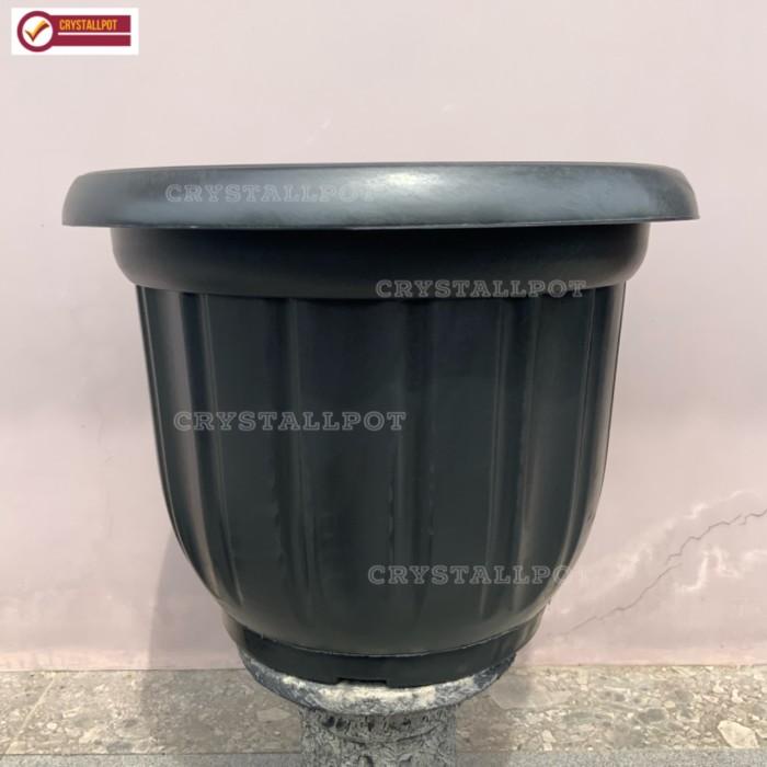 Jual Pot Bunga Tanaman Plastik Hitam 60Cm - Jumbo 60 Hitam Best Seller ...