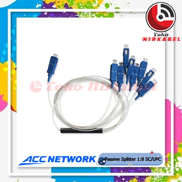 Jual Fiber Optic Passive Splitter 1:8 SC/UPC FTTH PLC Splitter 1-8 SC ...