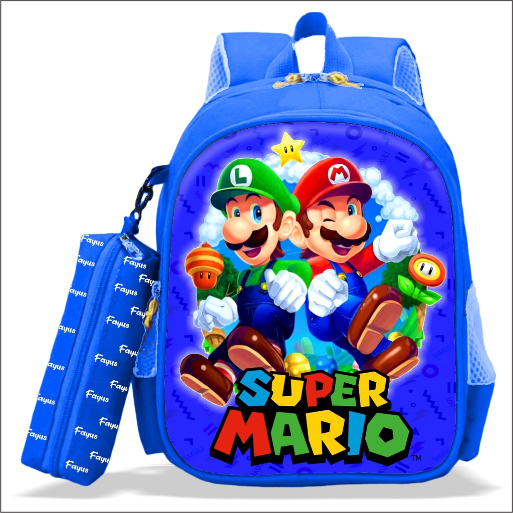 Jual tas ransel anak sekolah PREMIUM karakter game MARIO BROS terbaru 2022 bisa bayar di tempat ...