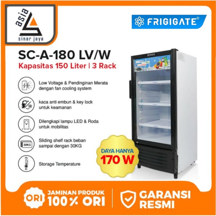 Jual Frigigate SCA-180 LV Showcase Cooler 150 Liter | Shopee Indonesia