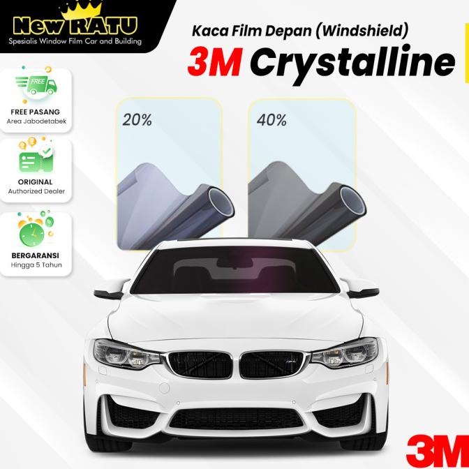 Jual Kaca film 3M crystalline 40 dan 70 harga promo untuk kaca depan | Shopee Indonesia
