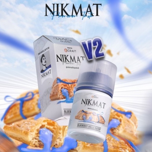 Jual LIQUIDS FREEBASE NIKMAT V2 BLUEBERRY ROLLS PASTRY 60ML BY RCRAFT ...