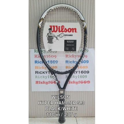 Jual RAKET TENIS WILSON HYPER HAMMER 5.3 (BLACK WHITE) - ULTIMATE POWER ...