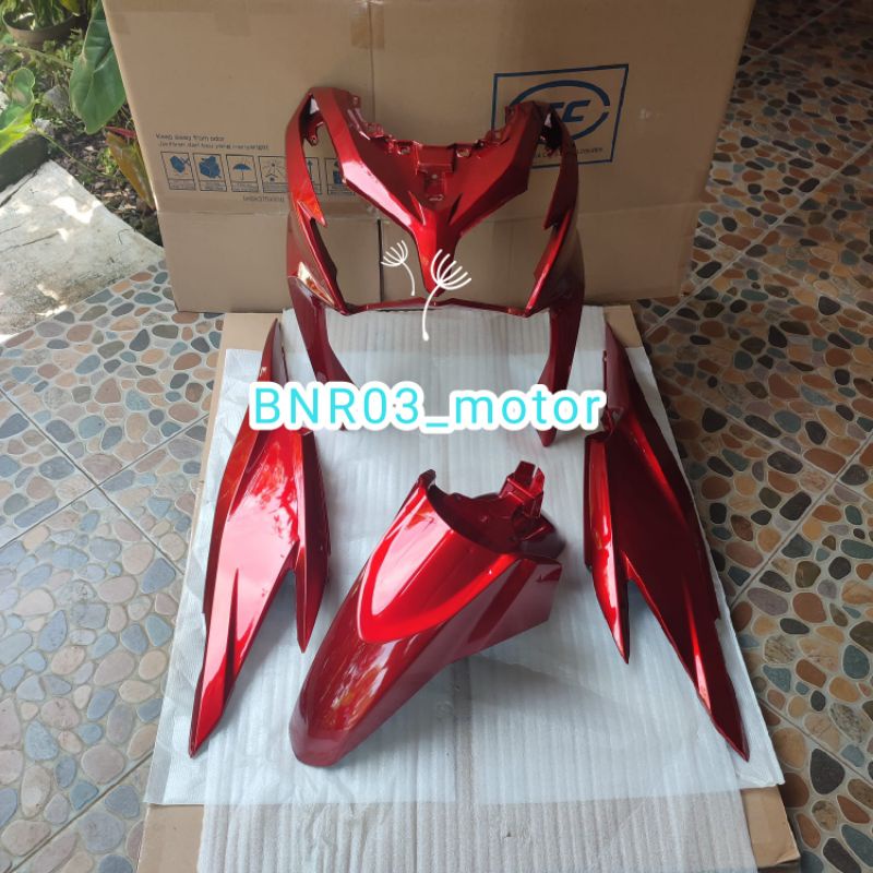 Jual COVER BODY HALUS MOTOR HONDA VARIO TECHNO 125 LAMA/OLD MERAH ...