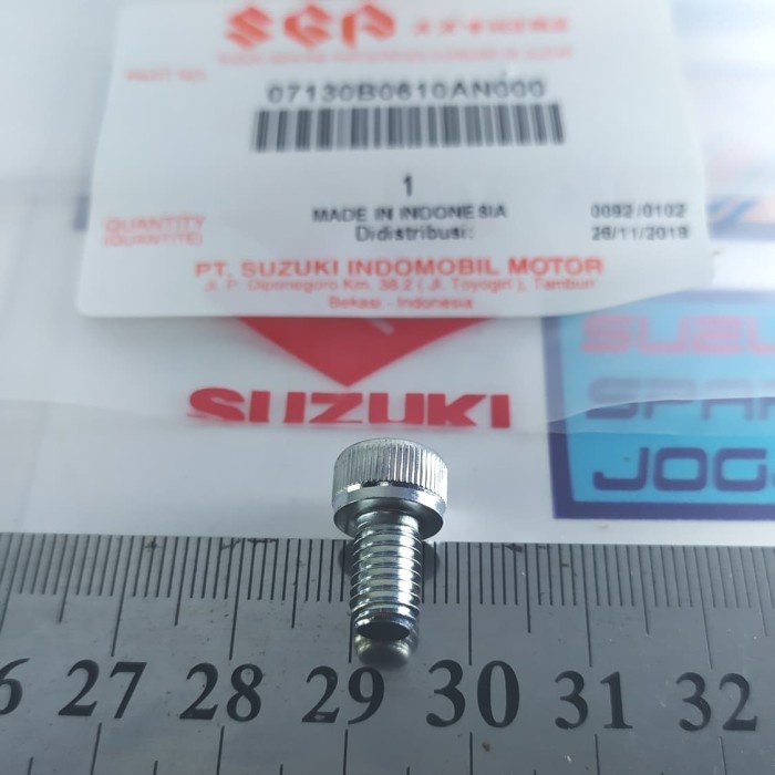 Jual Suzuki Parts 07130B0610AN000 Baut Gear Rantai Depan Suzuki Satria FU 150 Ori | Shopee Indonesia