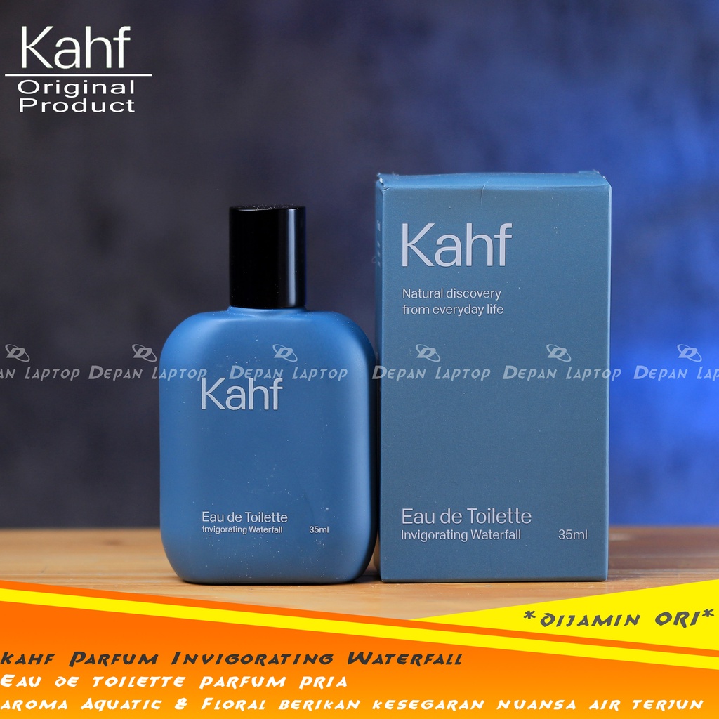 Jual ORIGINAL Kahf Invigorating Waterfall Eau de Toilette 35 ml aroma ...