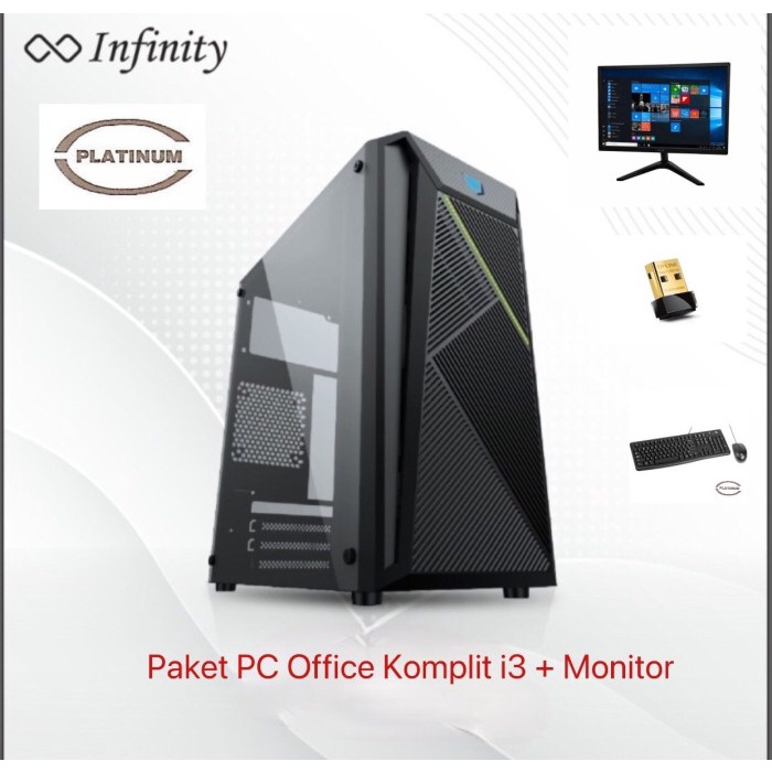 Jual Kpr Pc Rakitan Core I3 Paket Office Lengkap Siap Pakai Case Micro ...