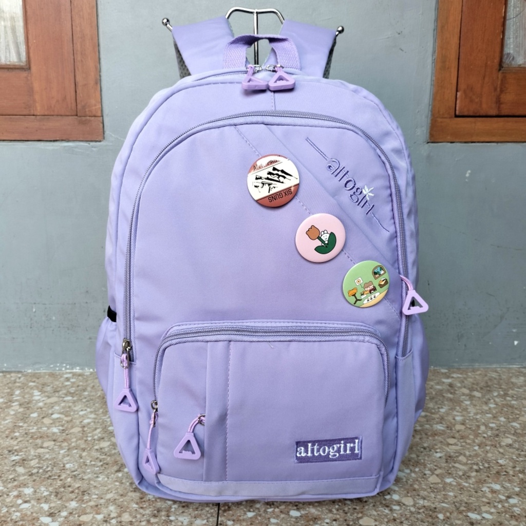Jual Tas Ransel Backpack Sekolah Anak Perempuan SD SMP SMA Alto Girl Original Simplicity ...