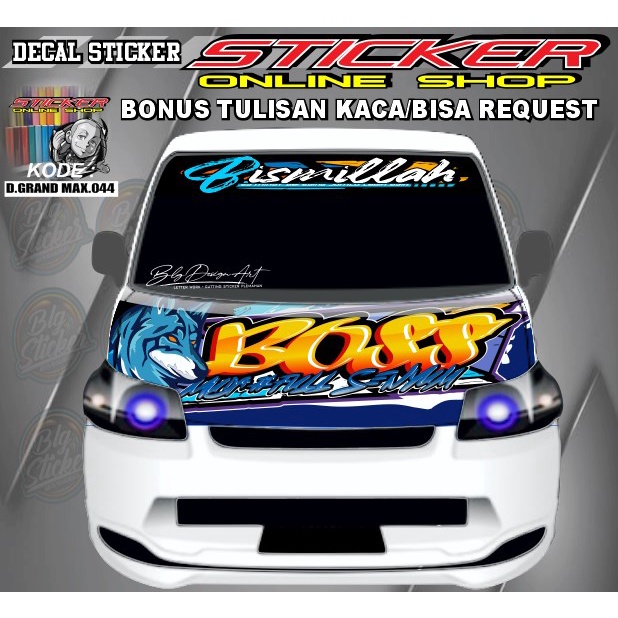 Jual Stiker decal pick up gran max boss muda stiker decal 044 ( BISA ...