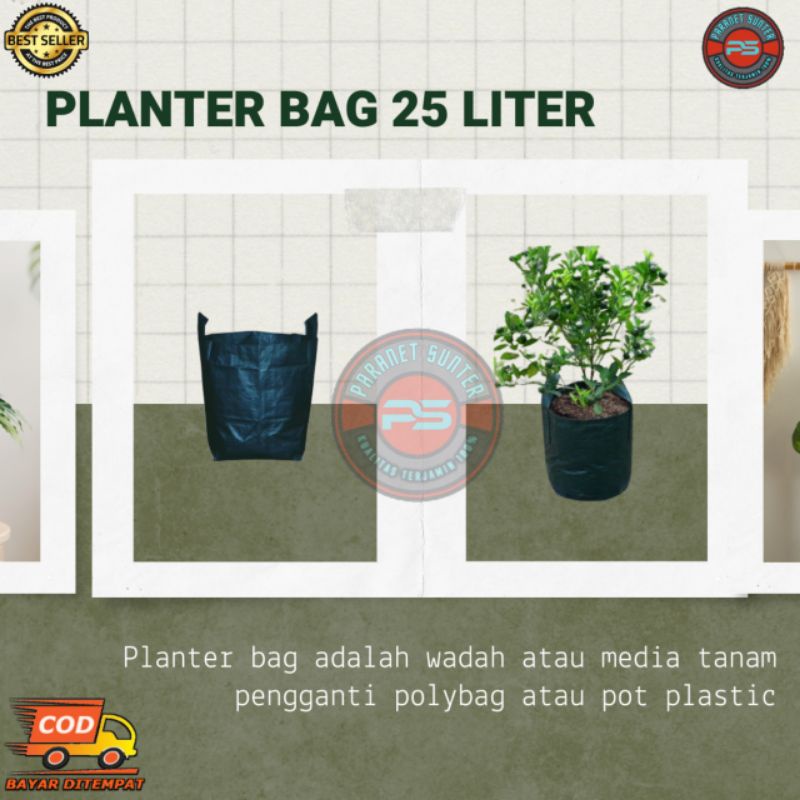 Jual Planter bag ukuran 25 liter pot tanaman | Shopee Indonesia