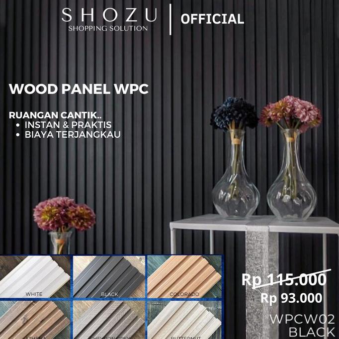 Jual WOOD PANEL 3D WPC Wallpanel PVC Kayu Partisi Motif Solid Kisi Kisi ...