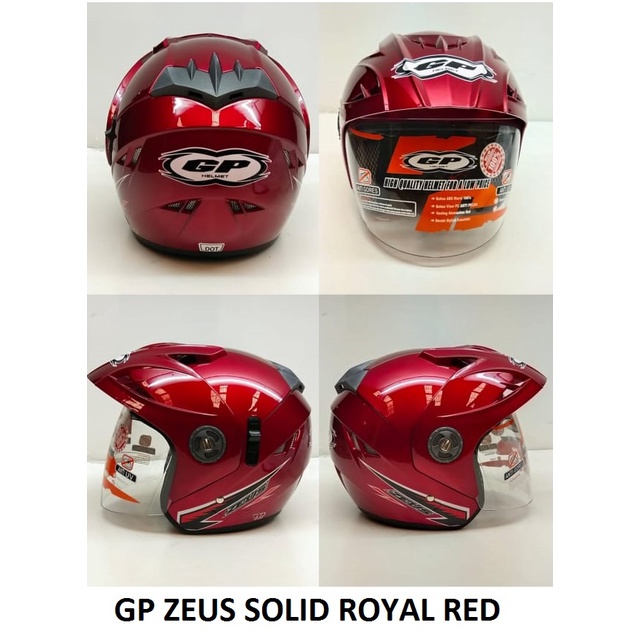 Jual HELM SNI GP ZEUS HALF FACE, GP ZEUS new series SIZE L | Shopee ...