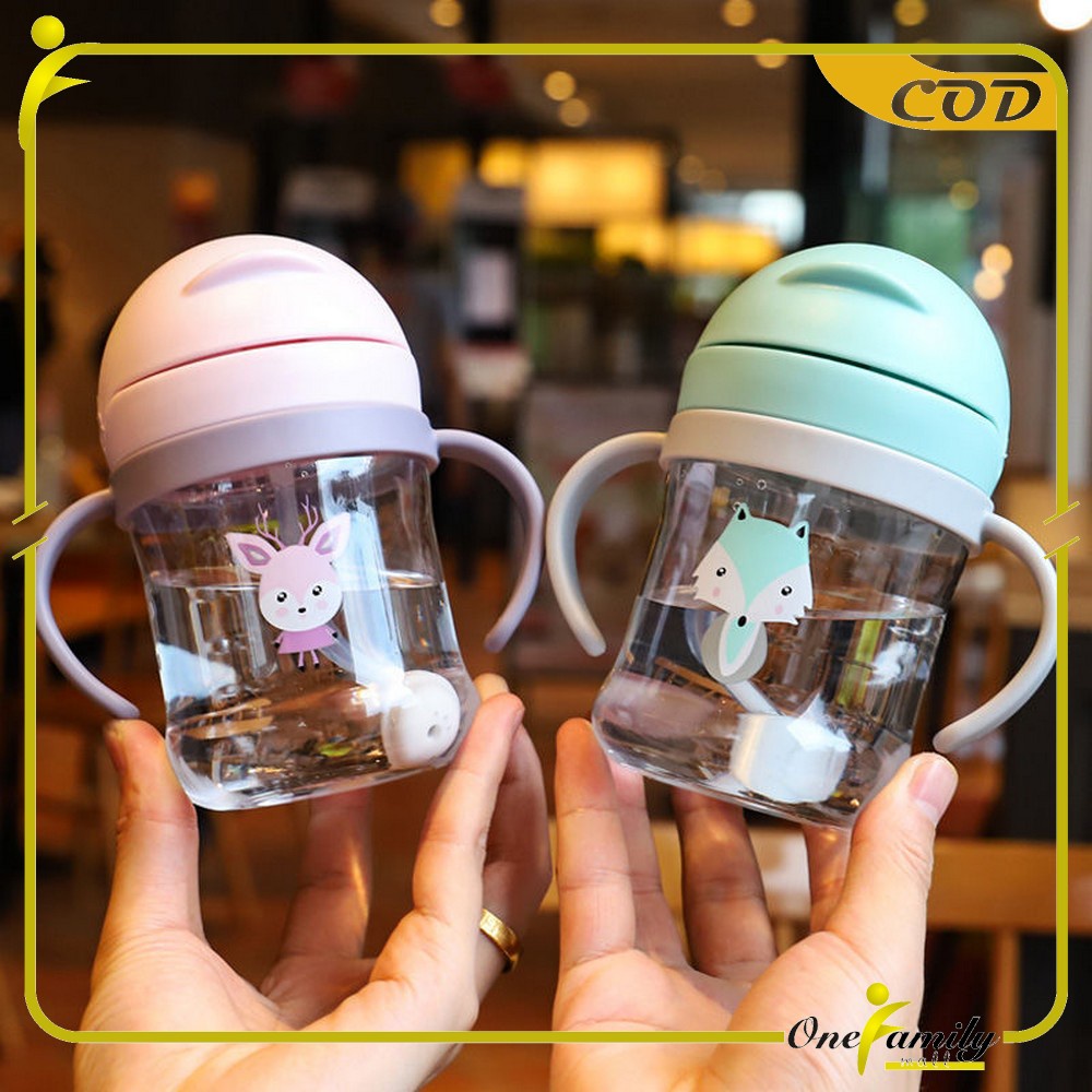 Jual ONE-C759 Botol Minum Anak Sedotan 250ML Gelas Minum Bayi Training ...
