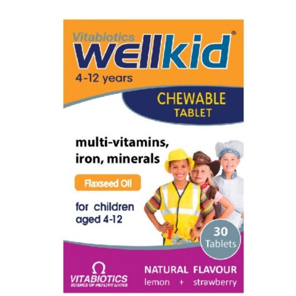 Jual Vitabiotics Wellkid 30 tablets Multivitamin Anak plus Omega 3 ...