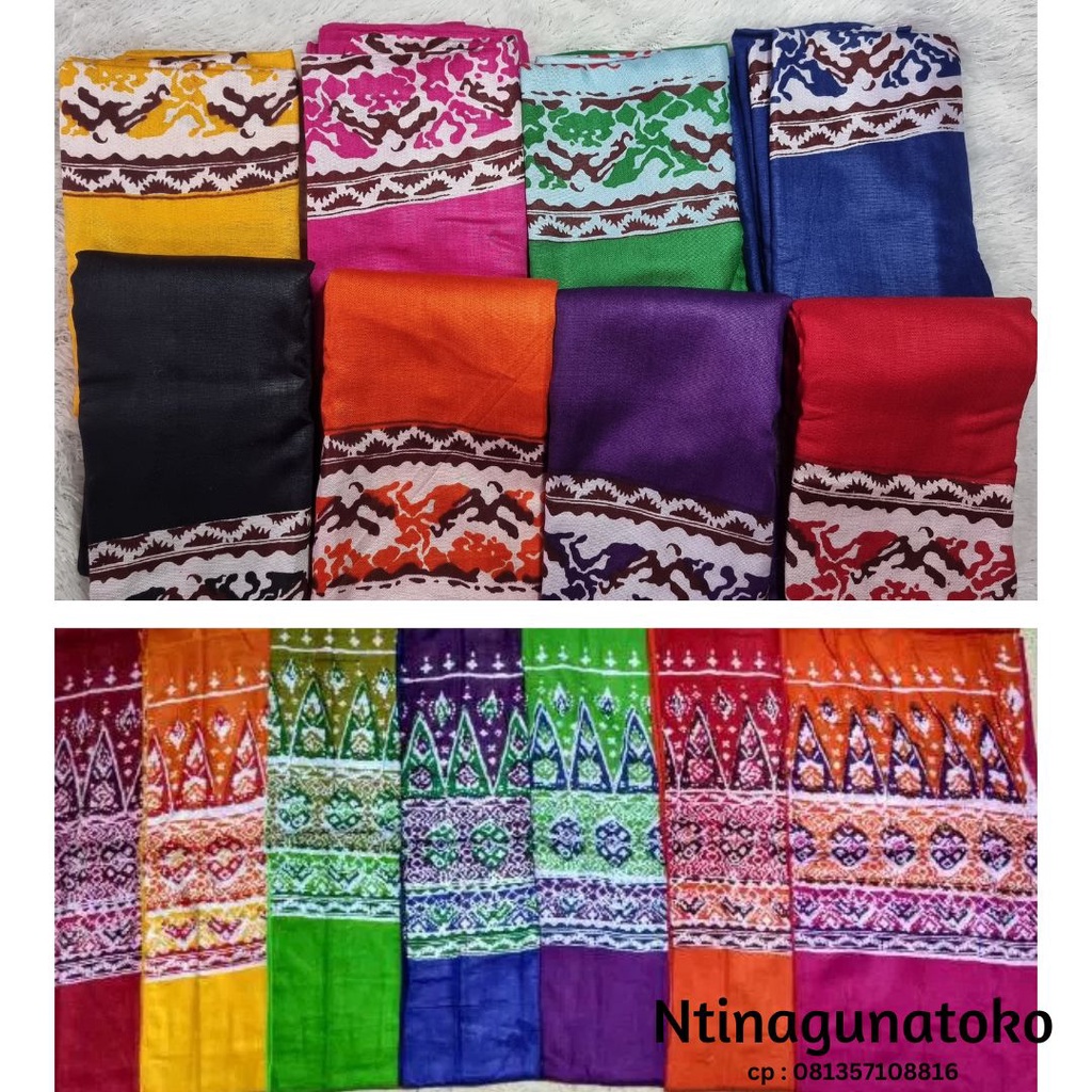 Jual Selendang Tari Sampur Batik Size 240 CM Warna Merah - Sampur Katun ...