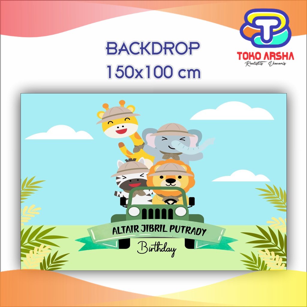 Jual Cetak BACKDROP ULTAH BACKDROP ULANG TAHUN SPANDUK ULTAH BANNER ...