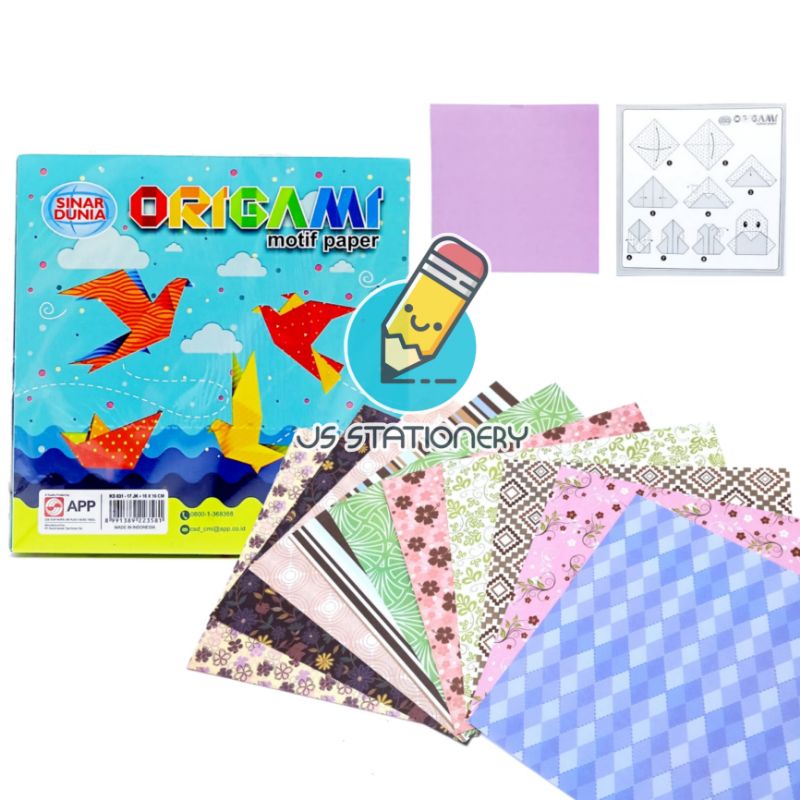 Jual Origami Motif 50Lembar Sidu - Kertas Lipat Motif 16x16 - Origami ...