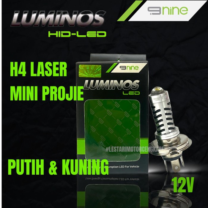 Jual Lampu Utama Led Motor 9Nine Luminos H4 Hs1 Laser Mini Projector Ls2 #Original | Shopee ...