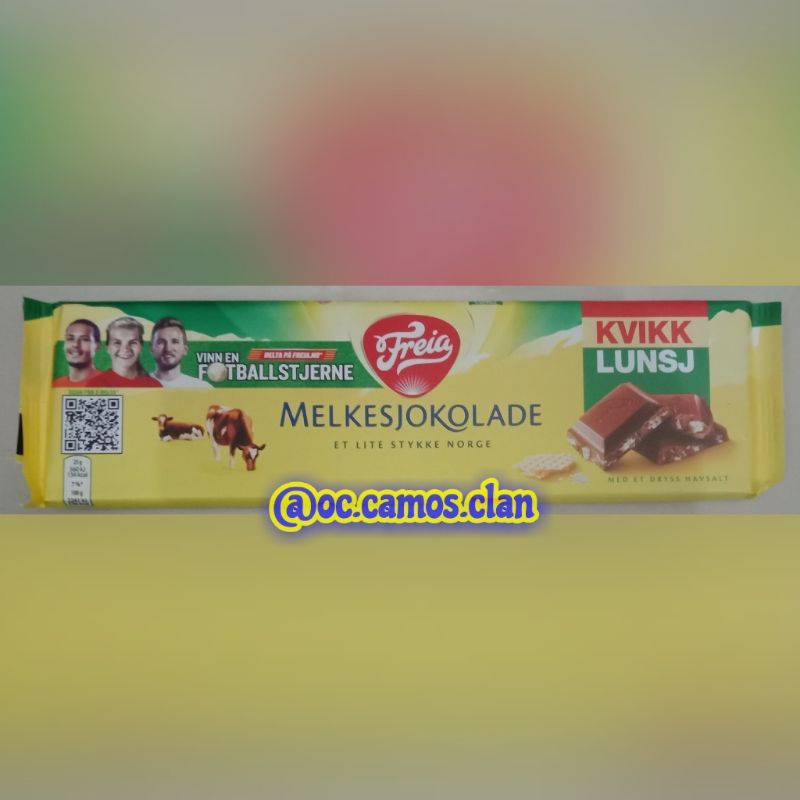 Jual Cokelat Norwegia Freia_Kvikk Lunsj (Milk Chocolate with Wafer ...