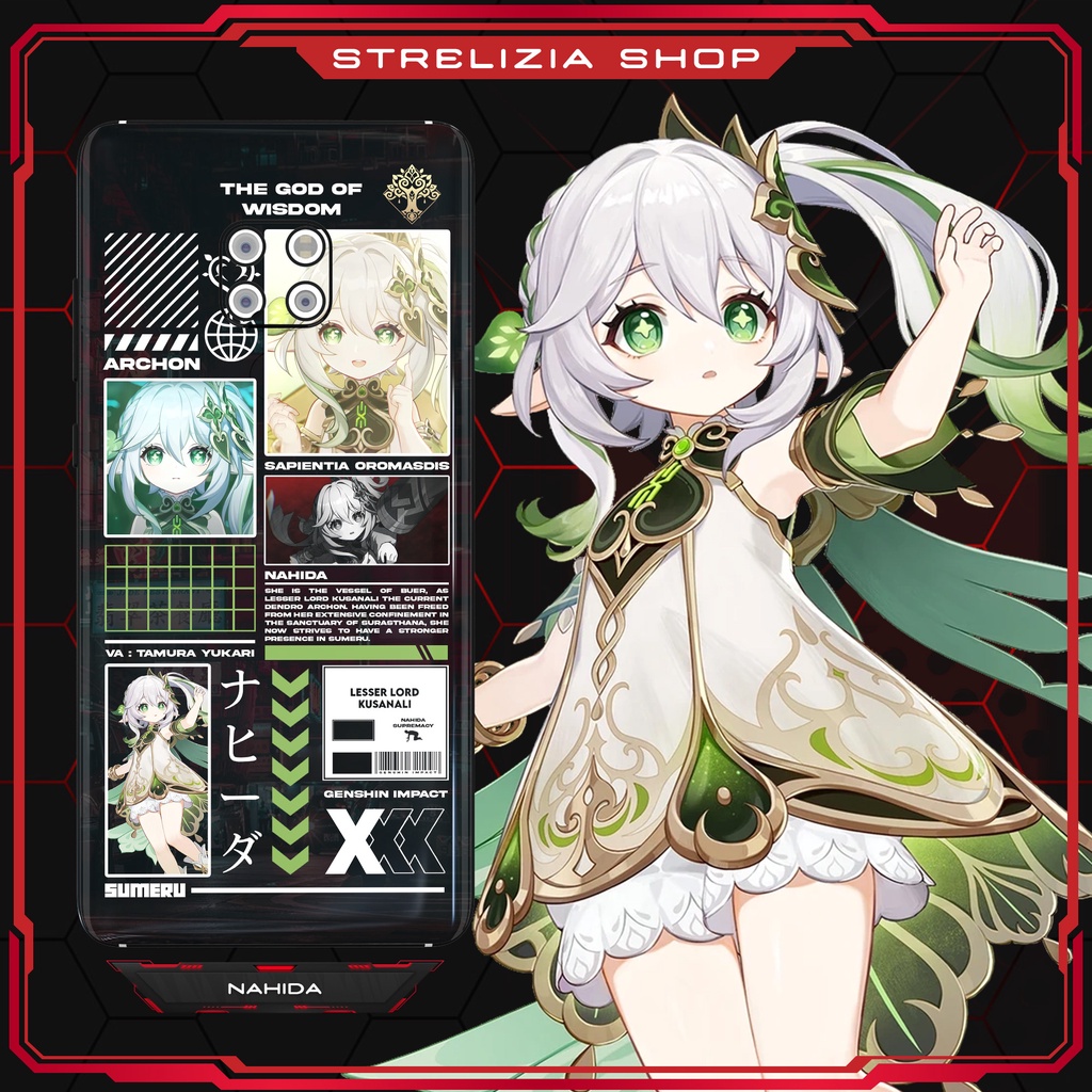Jual Phone Case Genshin Impact Nahida Lesser Lord Kusanali Dendro ...