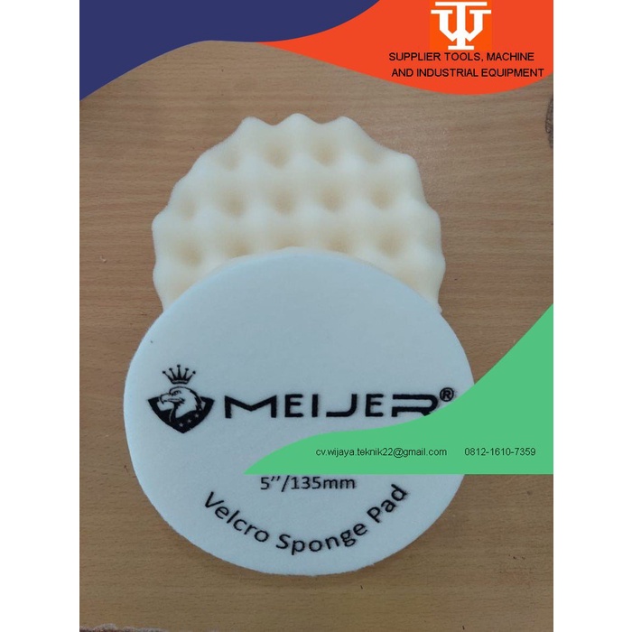 Jual WIPRO 5" Velcro Sponge Wave Polisher / Spon poles bergelombang ...