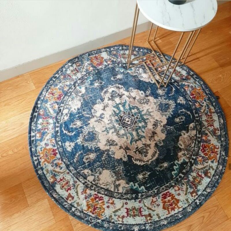 Jual UM020 Karpet Bulat Motif Anti Slip Diameter 100Cm/Karpet Bulat ...
