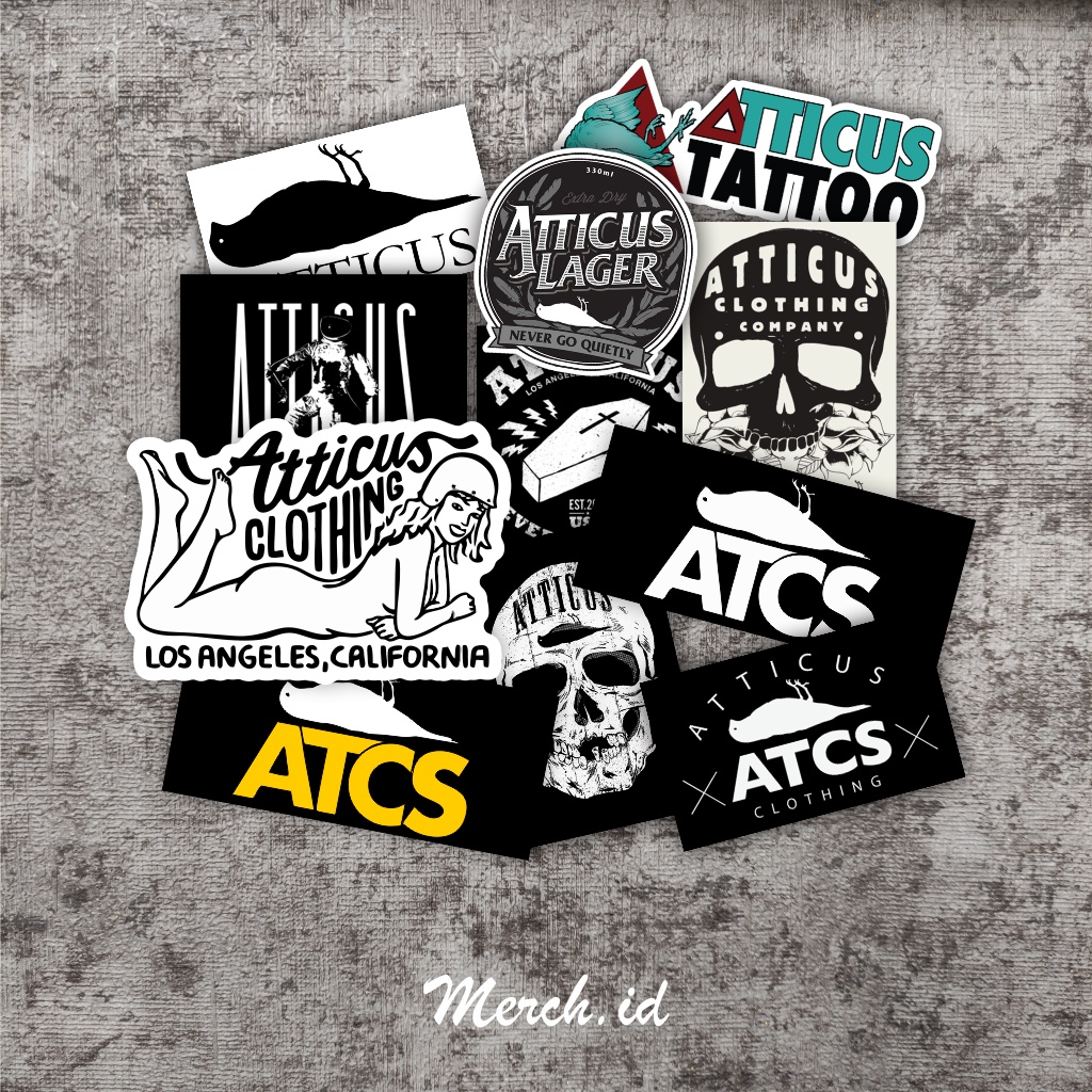 Jual Stiker distro brand ATTICUS / Sticker Pack | Shopee Indonesia