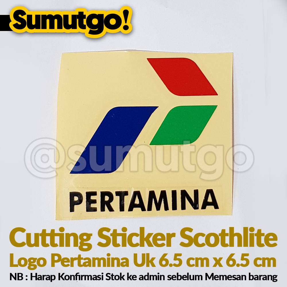 Jual Cutting Sticker Logo Pertamina Helm Proyek Safety Proyek Stiker ...