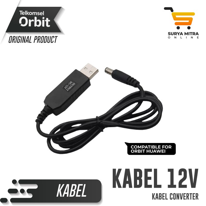 Jual Converter Kabel Jack DC 12V - Kabel Konektor Adapter USB to DC 12V ...