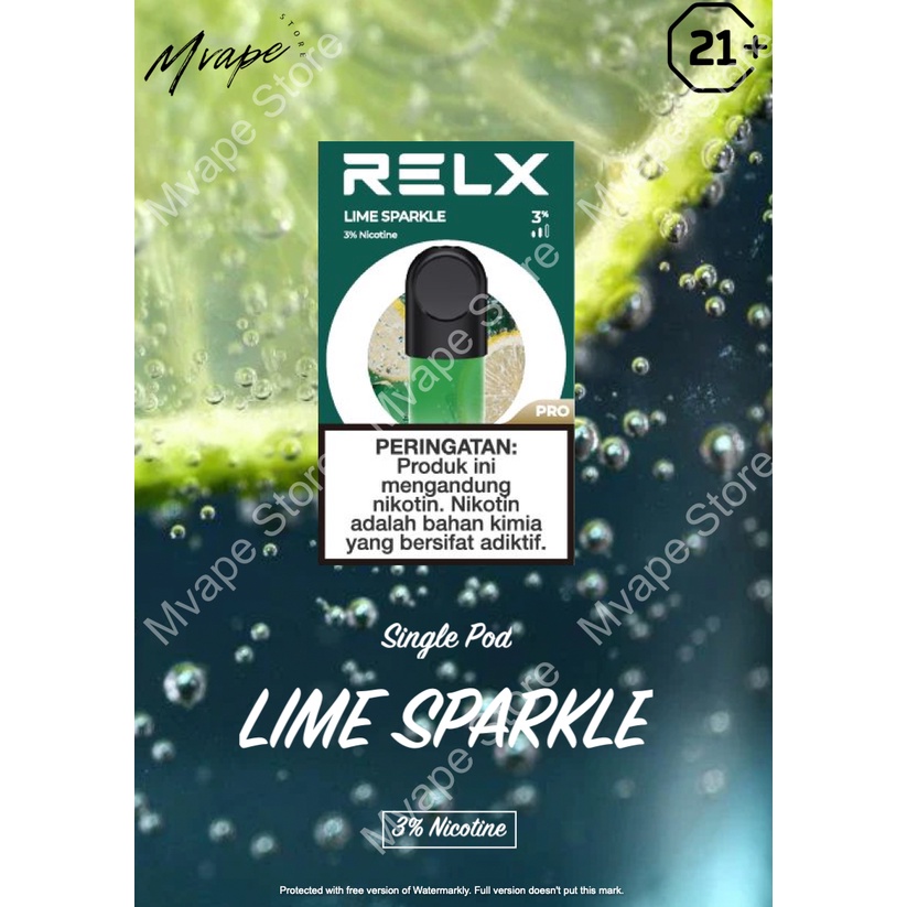 Jual RELX infinity essential pod cotton - Lime Sparkle Cartridge ...