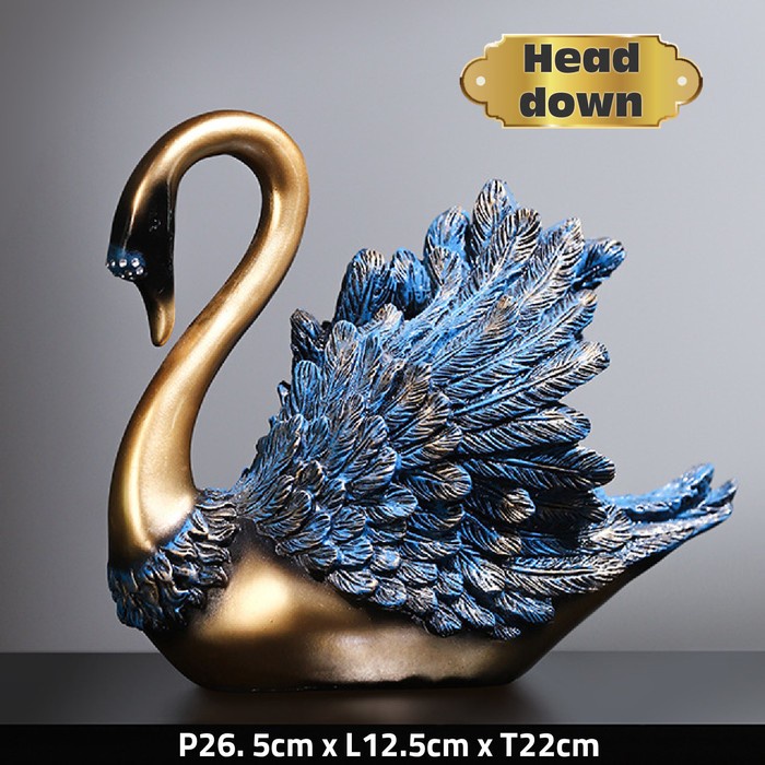 Jual LUXURY SWAN STATUE PATUNG PAJANGAN ANGSA EMAS ELEGAN PATUNG HIASAN ...