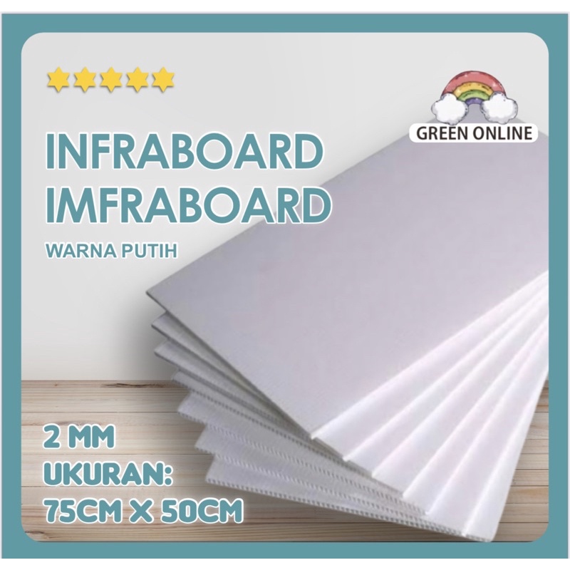 Jual INFRABOARD IMPRABOARD PUTIH UK 50x75 2MM | Shopee Indonesia