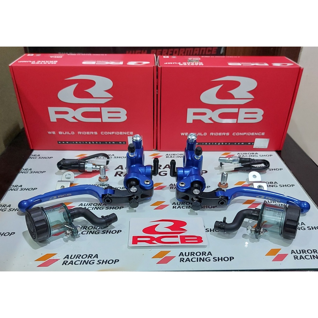 Jual MASTER REM RCB S1 RADIAL 14 MM SET KIRI & KANAN BLUE / BIRU ...