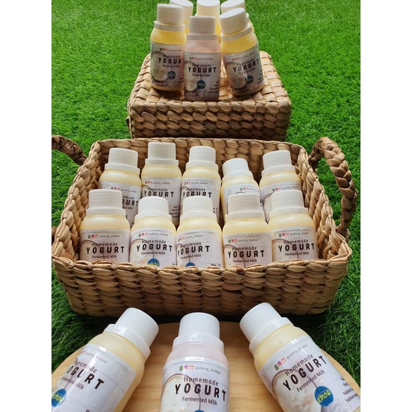 Jual NATURAL HOMEMADE YOGURT SUSU SAPI SEGAR YODRINK SEASONAL FRUIT 100 ...