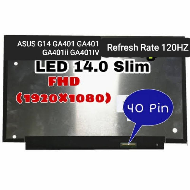 Jual LED LCD ASUS ROG ZEPHYRUS G14 GA401 GA401II GA401IV 14.0 SLIM ...