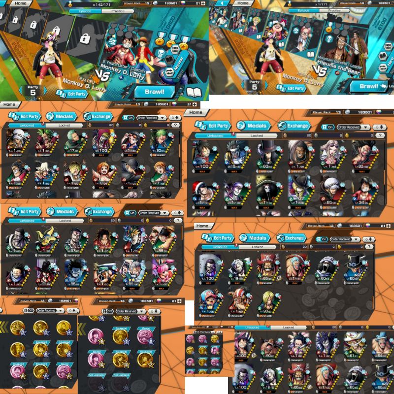 Jual Character Extreme Roger Level 65 Boost 1 + FILM RED Luffy Level ...